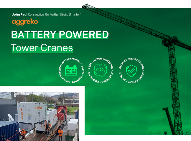 Battery Powered Tower Cranes - John Paul Construction