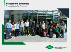 Placement Students - John Paul Construction